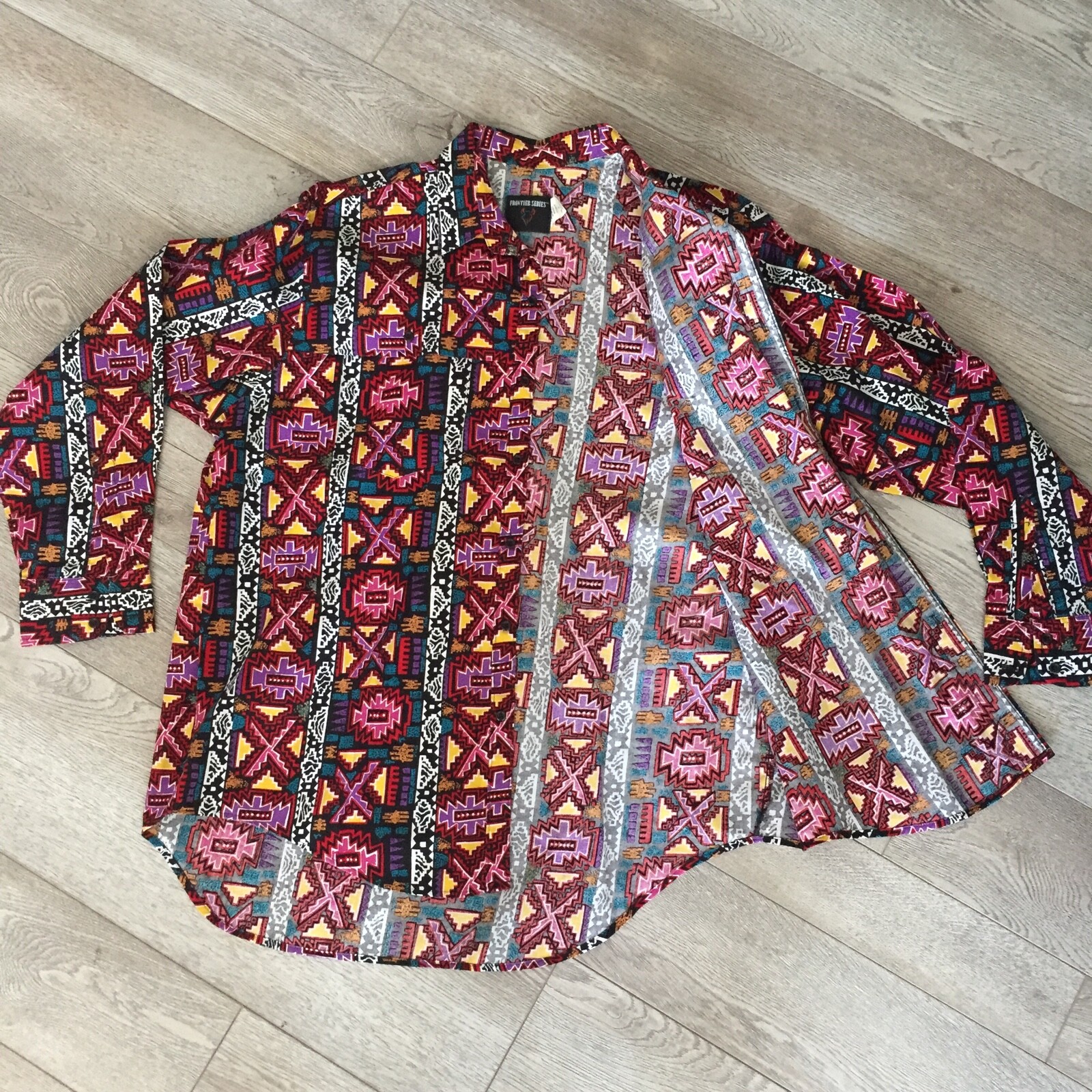 Vintage Frontier Series Men's Western Shirt Long Slee… - Gem