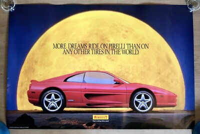 FERRARI 355/PIRELLI Tire Promotional Poster 36x24 RARE | eBay