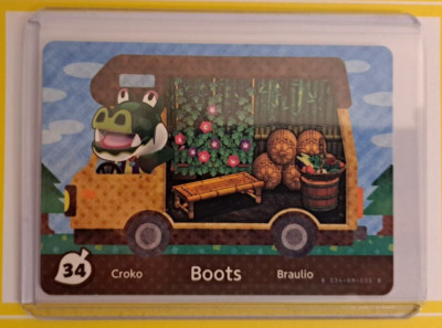 Boots - 34 - RV Welcome Series - Authentic Animal Crossing Amiibo Card ...