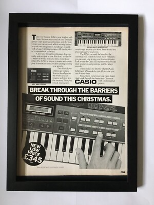 CASIO CZ101 synthesizer/SZ1 sequencer- 1985 framed original advert | eBay