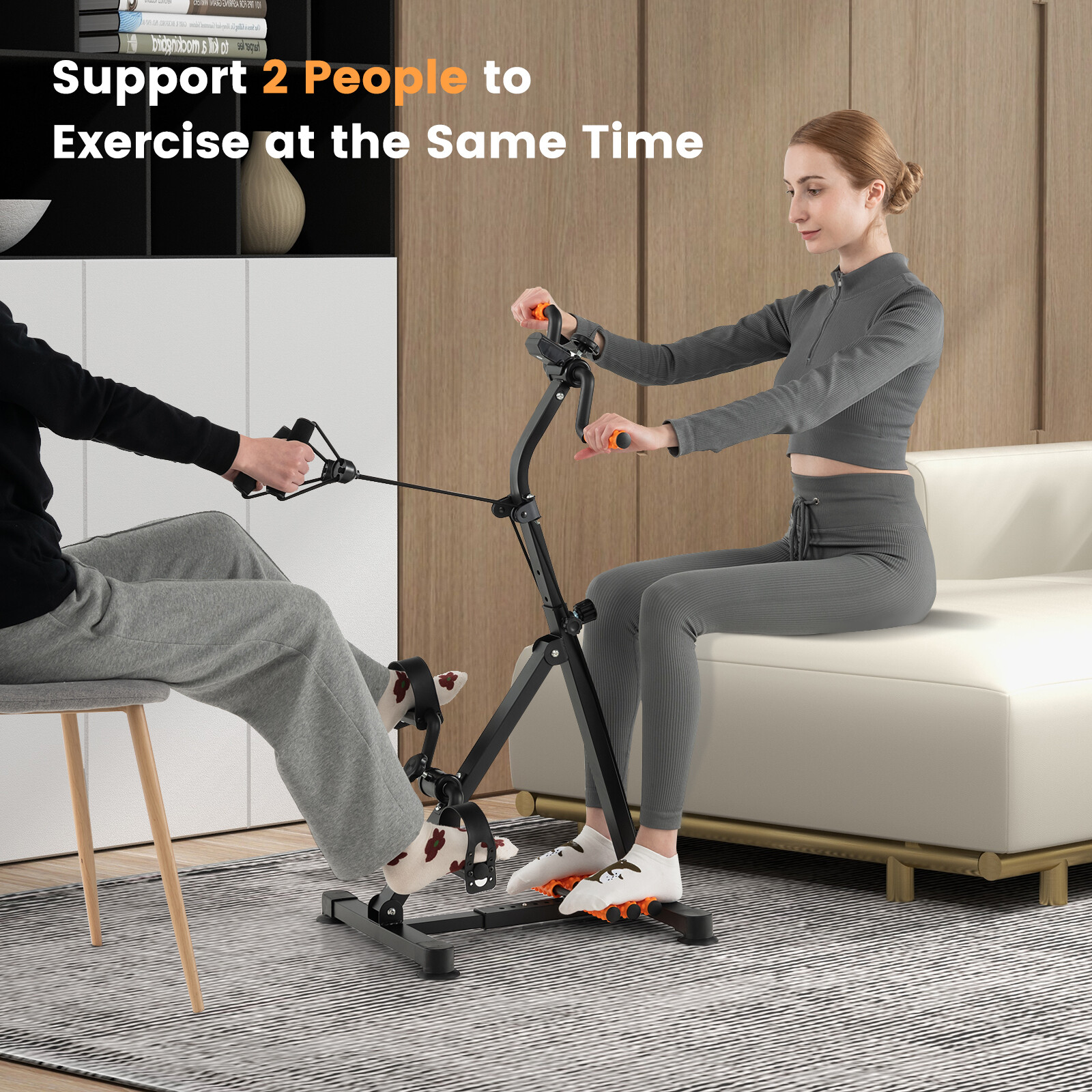 Pedal Exerciser Height & Length-Adjustable Full Body Exercise Bike | eBay