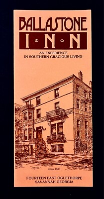 1980s Savannah Georgia Ballastone Inn Historic Hotel GA Vintage Travel ...