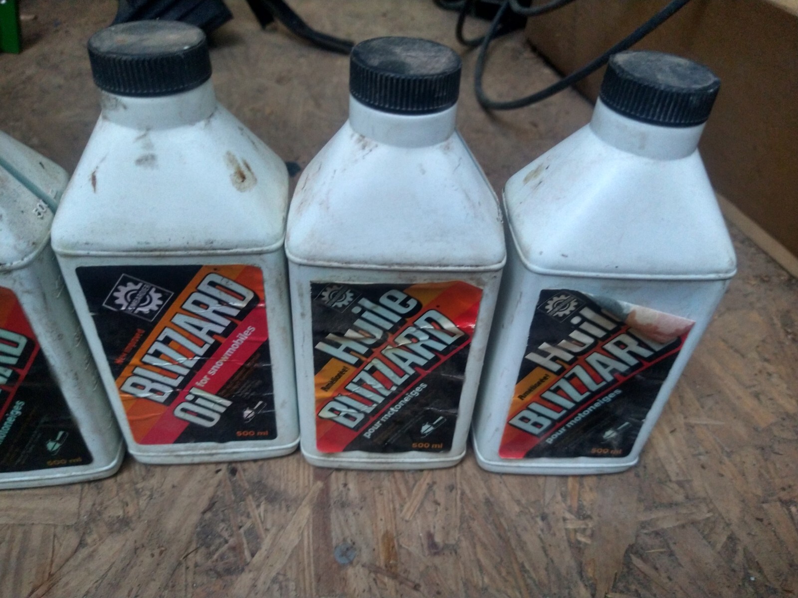 Vintage 1981 Ski Doo Blizzard Oil 500 ml For Snowmobile Bombardier SET ...