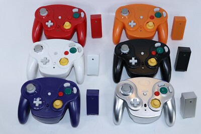 Wireless Game Controller W/ Adapter For Original Nintendo Gamecube ...