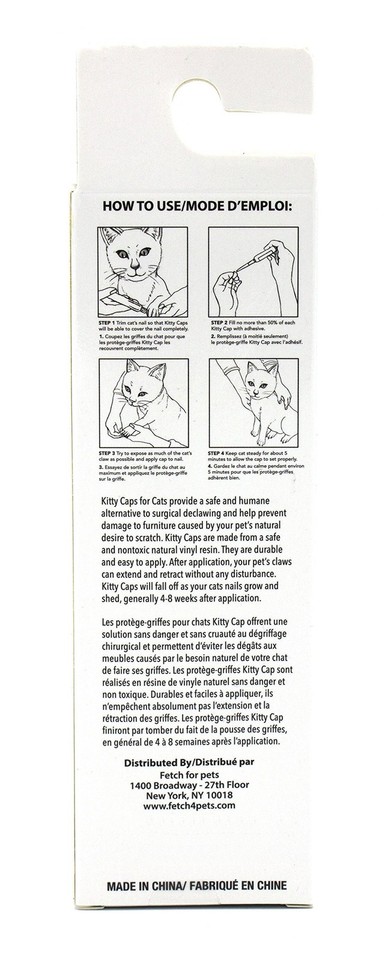 Kitty Caps Nail Caps for Cats, Hot Purple & Hot Pink - Safe, Stylish ...