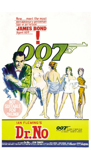 Vintage Style 007 Dr No (1962) James Bond Premium Fine Art Reproduction ...