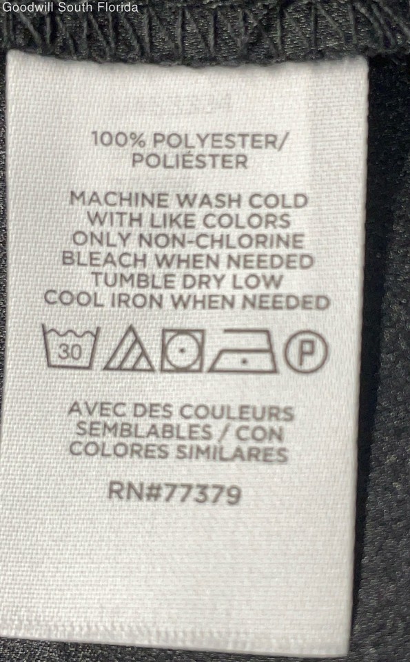 Ann Taylor Womens Black Collared Long Sleeve Button-Up Shirt Size ...