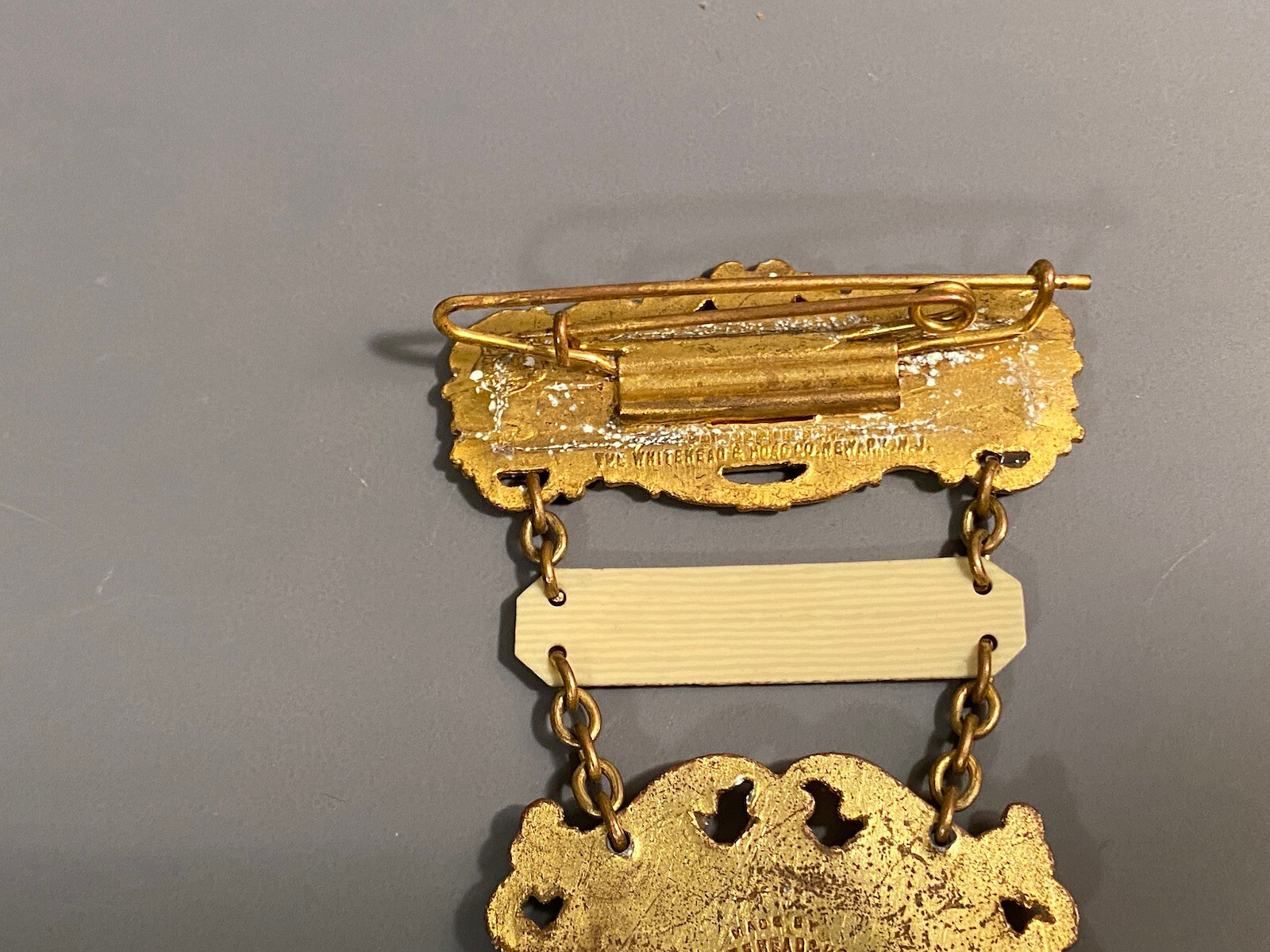 Antique ca 1910s Brotherhood of Railroad Trainmen Member Badge Medal ...