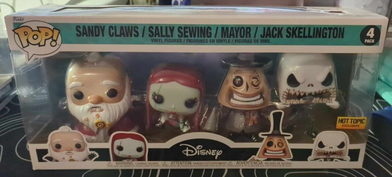 Funko Pop! Vinyl: Disney - Sandy Claws / Sally Sewing / Mayor / Jack ...
