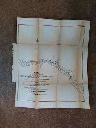 1883 Part 2 Military Reconnaissance Fort Selkirk Sheet 5 Alaska Sketch ...