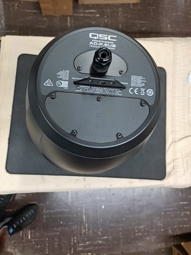 QSC AD-P.SUB-BLK Integrated Sub/Sat Pendant Loudspeaker System - Black ...