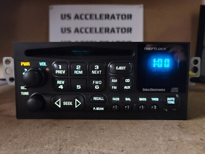 Genuine DELCO GM GMC CHEVY CHEVROLET STEREO AM/FM RADIO CD PLAYER w ...
