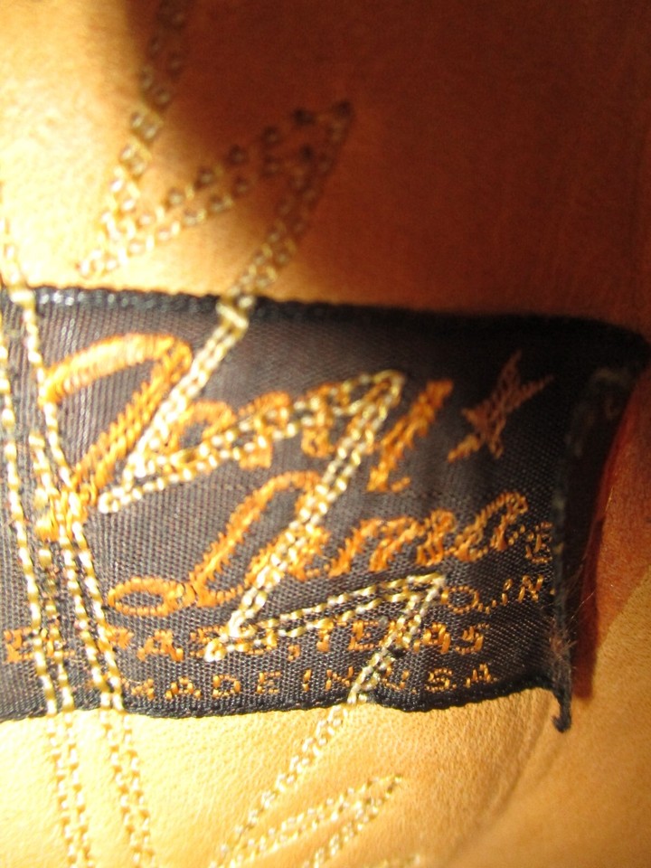 Tony Lama Brown Cream Leather Lizard Wingtip Cowboy Boot Sty 6214 Women ...