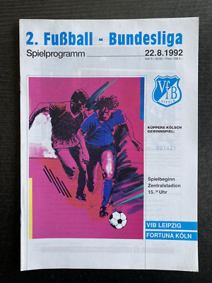 II Bl 92/93 VfB Leipzig - Fortuna Cologne, 22.08.1992 | eBay Australia