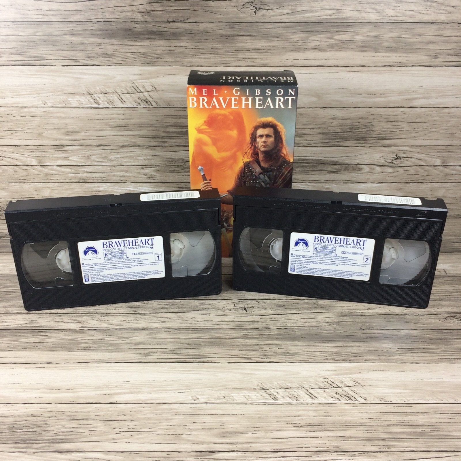Braveheart VHS 1996 2-Tape Set Mel Gibson 97363311836 | eBay