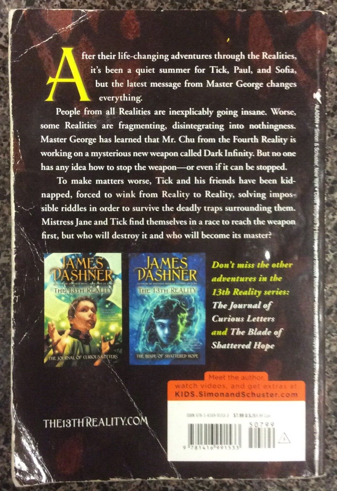 The Hunt for Dark Infinity (The 13th Reality) - Paperback - GOOD ...