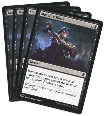 x4 Macabre Waltz - 0177 - Foundations - Magic the Gathering (MTG) | eBay