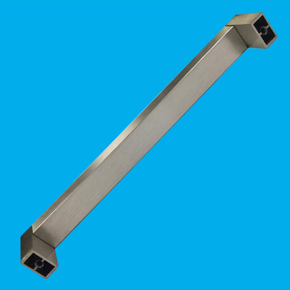 8x Matt Chrome Stainless Square D Shape Pull Handle Cabinet Draw ...