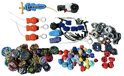 Large Beyblade lot of Burst Beyblades ? Beyblade Metal Fusion ? TAKARA ...