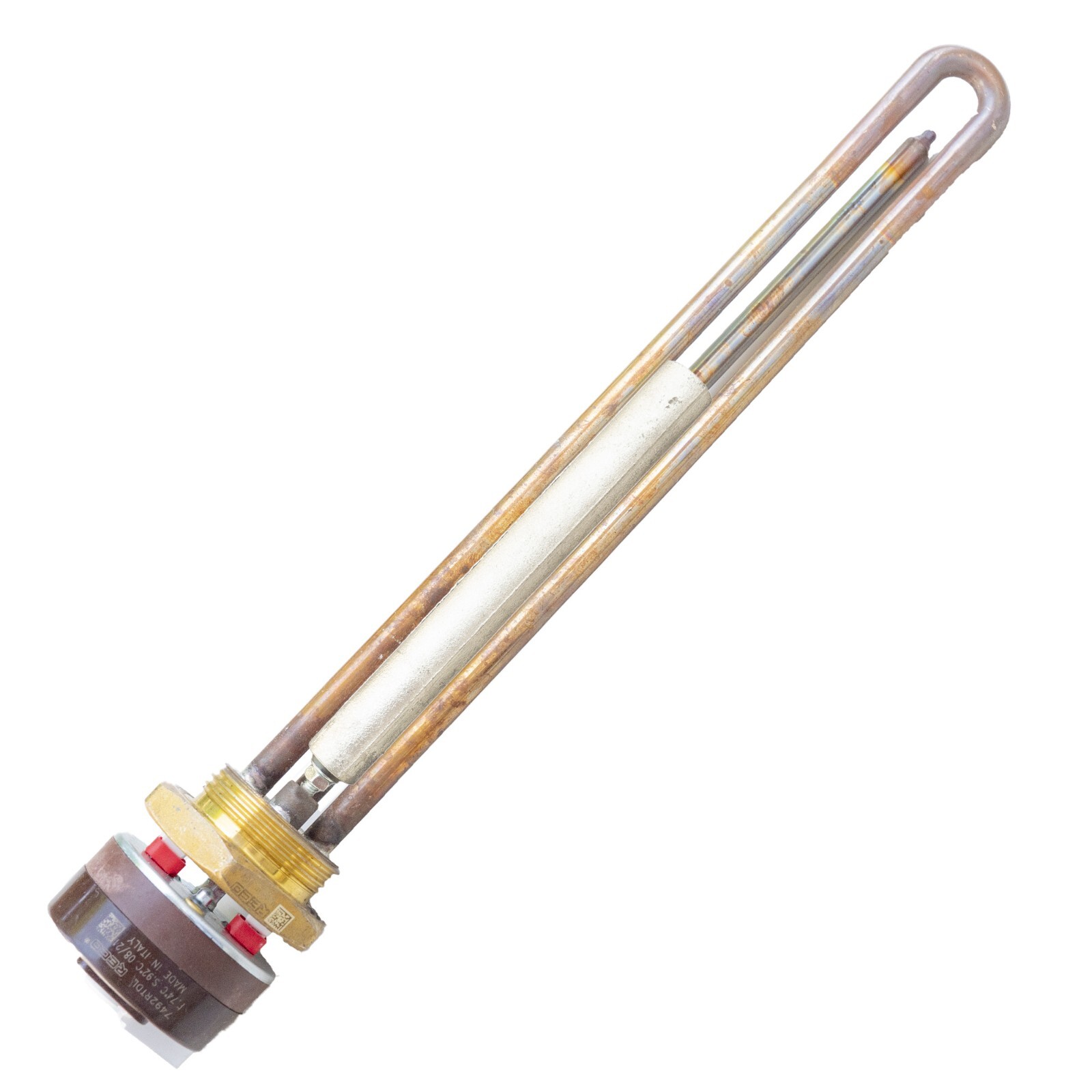 SOLAR TANK HEATING ELEMENT 3000W 1 1/4" BSP WITH ROD THERMOSTAT RTS ...