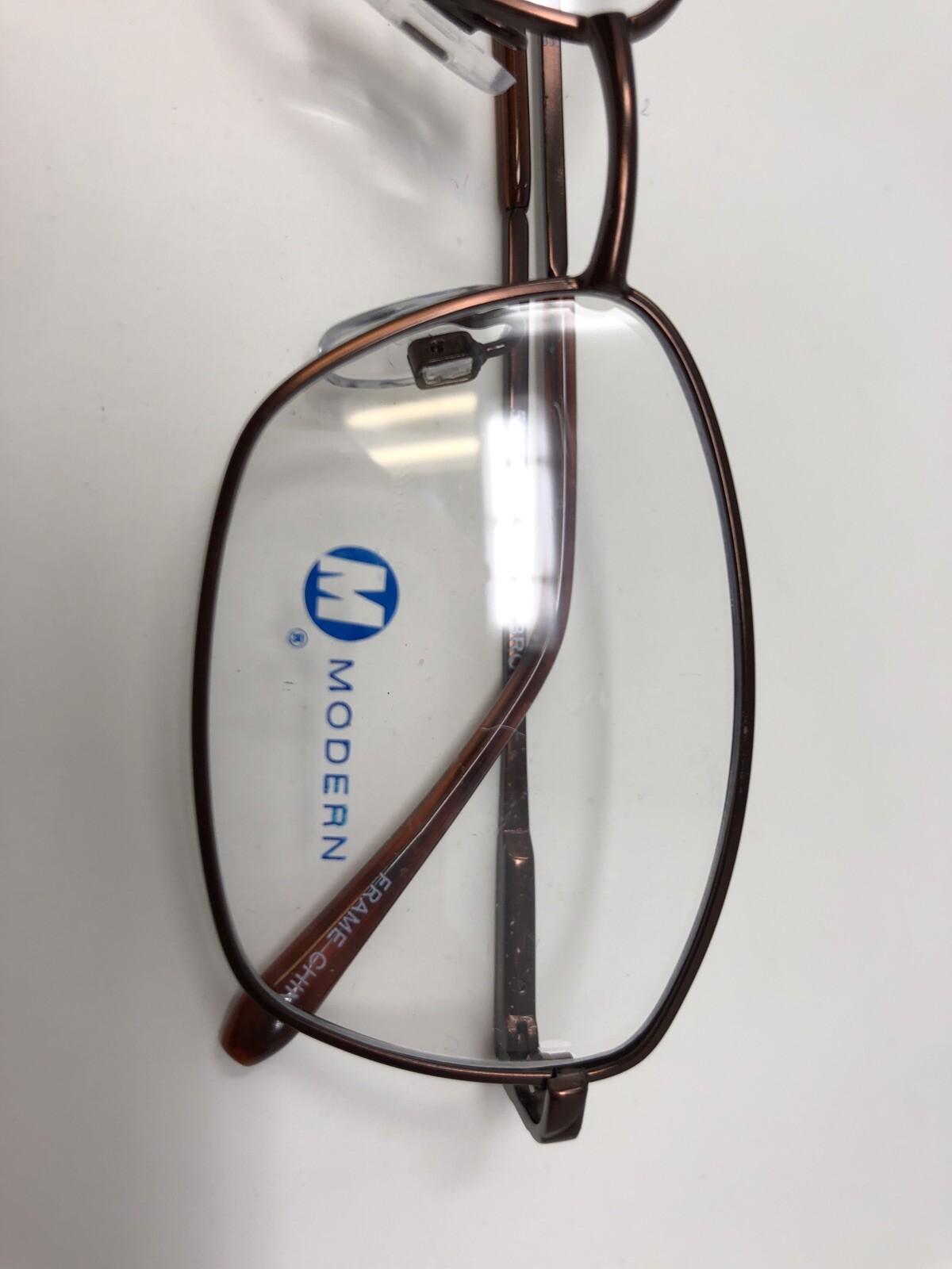 Modern Eyeglasses Frame Debbie Matte Brown 53-17-140 Metal Adult Full ...