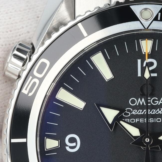 OMEGA 2201.50 SEAMASTER 600 PLANET OCEAN DATE AUTOMATIC BLACK DIAL MEN ...