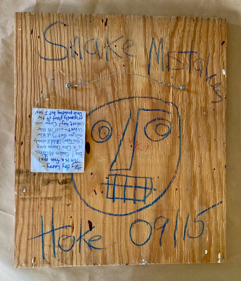 Robert Hoke Original Untitled 2015 Painting "Snake Mistakes" Folk ...