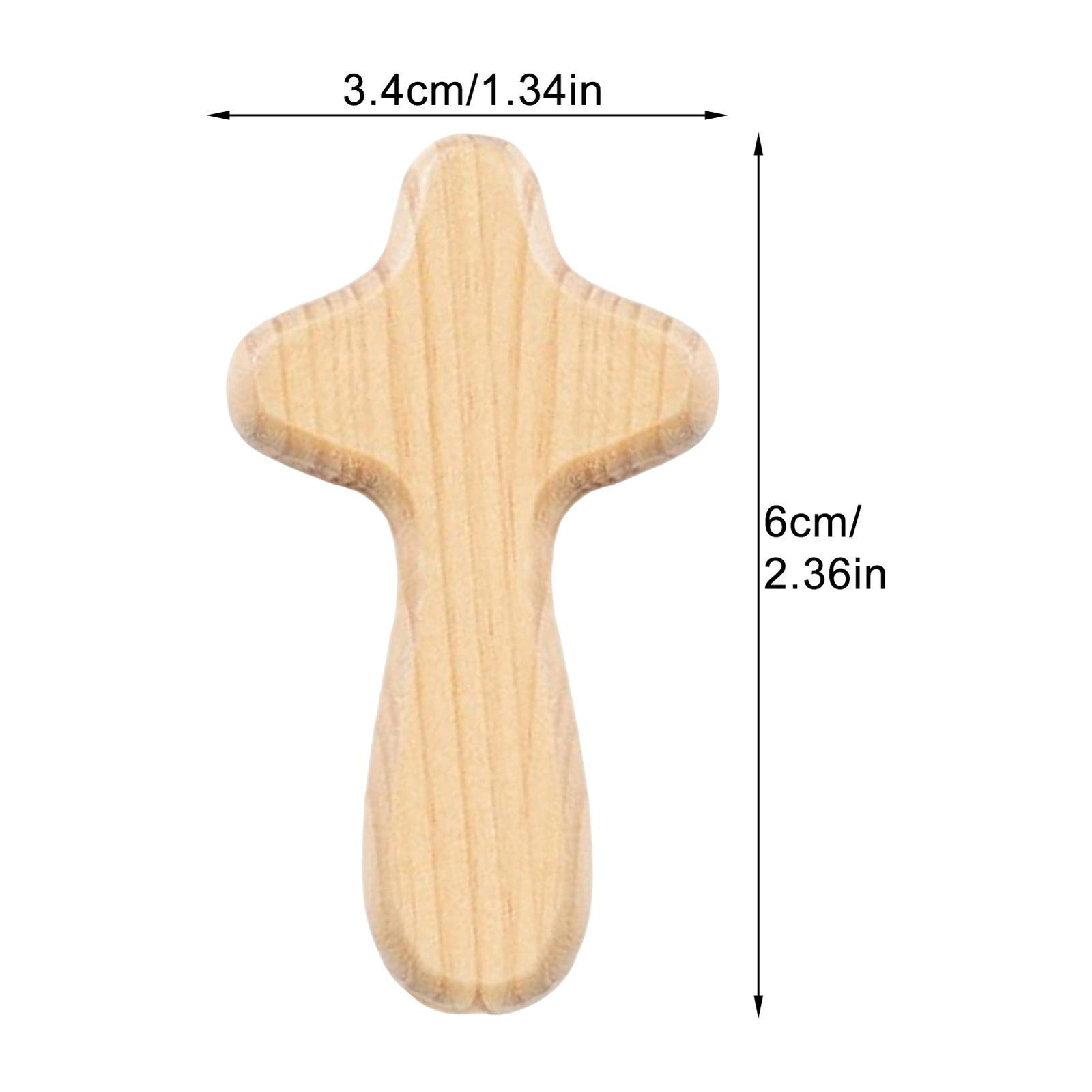 24 pcs Hand Held Cross Mini Wooden Clinging Praying Small Palm Cross ...