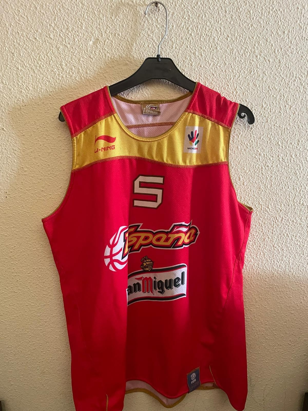 Official EuroBasket Poland 2009 Spain Li-Ning 5 Rudy (Fernandez) "L" | eBay