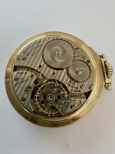 1942 Hamilton 992B Railroad Pocket Watch - 21 Jewels, 16s, 10K GF Case ...