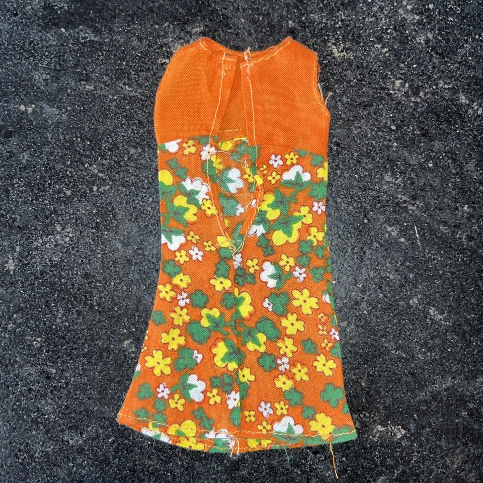 Vtg BARBIE CLONE HONG KONG Mego Mod PRINT Dress Rare 60’s | eBay Australia