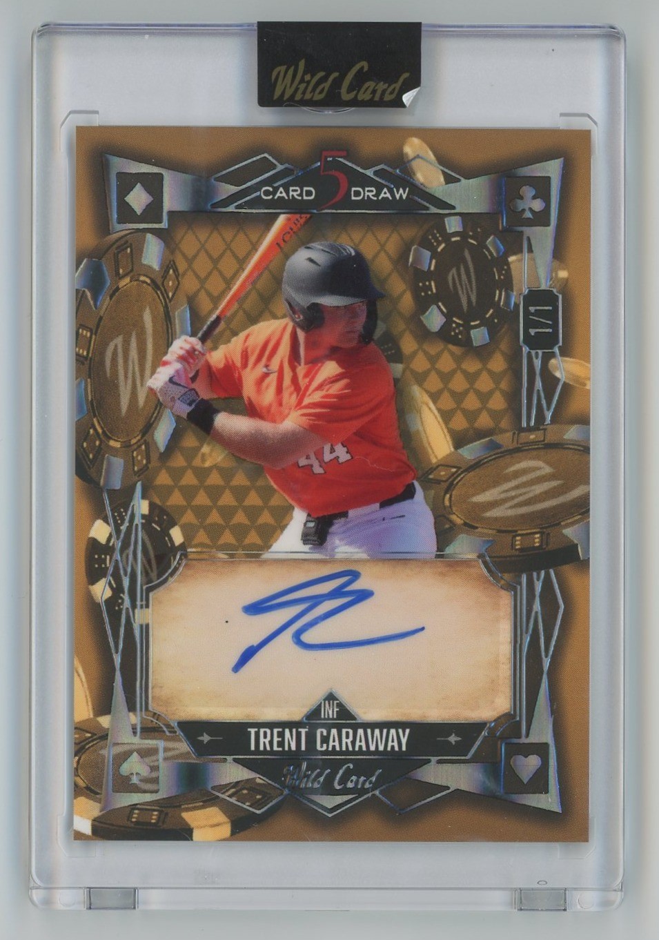 Trent Caraway 2024 Wild Card Five Card Draw #5CDC-TCA Contemporary Auto ...