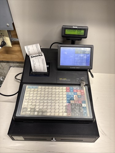 SAM4s SPS 530 Flat Keyboard Cash Register Touch Screen w Cash Drawer | eBay