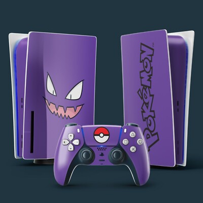 PS5 Standard / Digital Vinyl Skin & 2x Controller Skins, Pokémon Themed ...