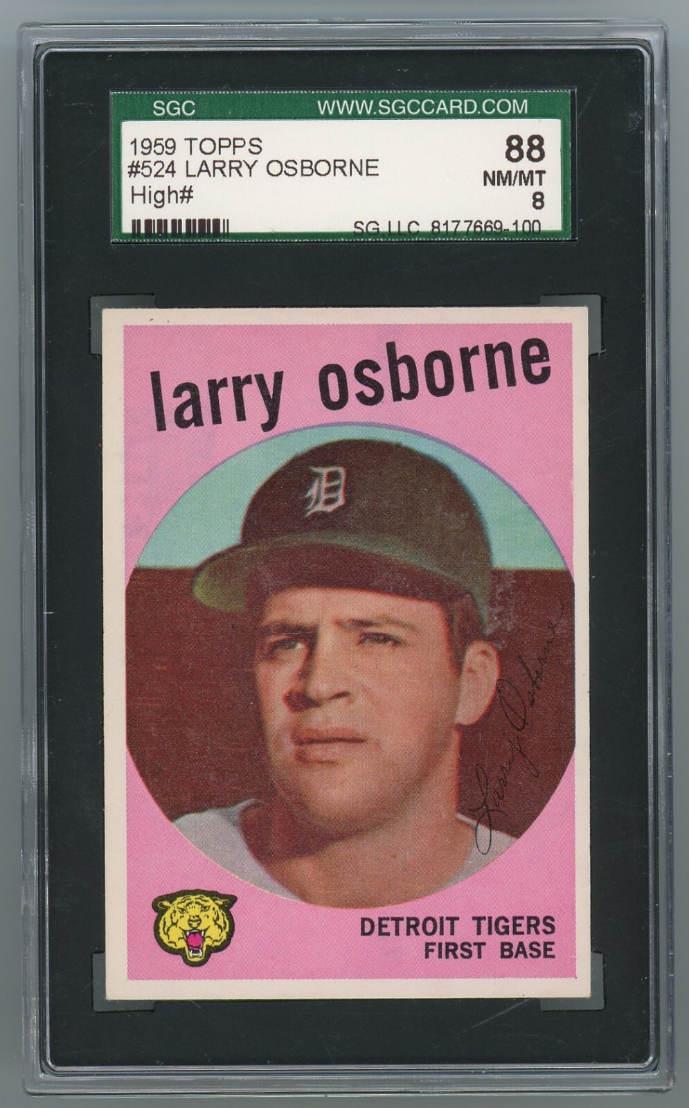 1959 Topps #524 Larry Osborne SGC 8 NM/MT #8177669-100 | eBay