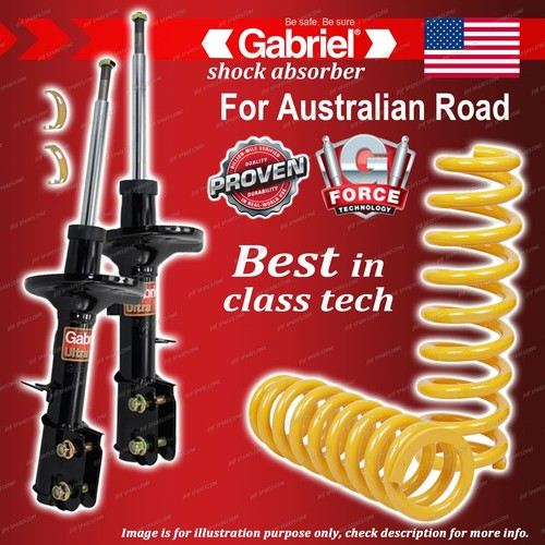 Front Gabriel Ultra Shocks + Raised King Coil Springs for Holden ...