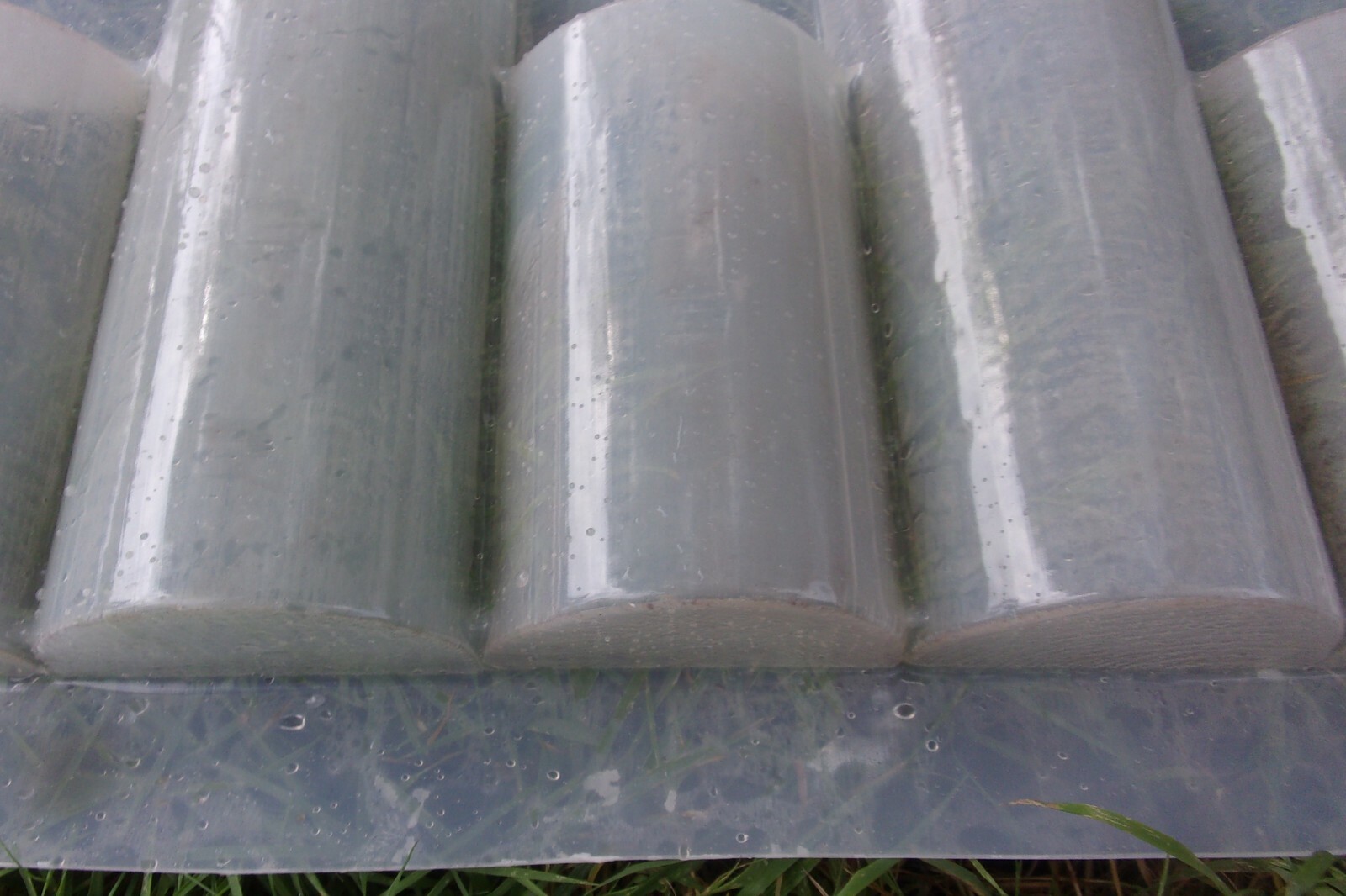 Half Log edging mold Create 100's with poly plastic mould 15" x 7" x 1. ...