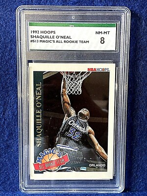 Shaquille O’Neal 1992 Hoops Magic's All Rookie Team Card #S13 Graded ...