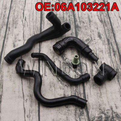 06A103221AF Engine Crankcase Breather Hose Kit For Audi A3 1.8T AUQ AUM ...