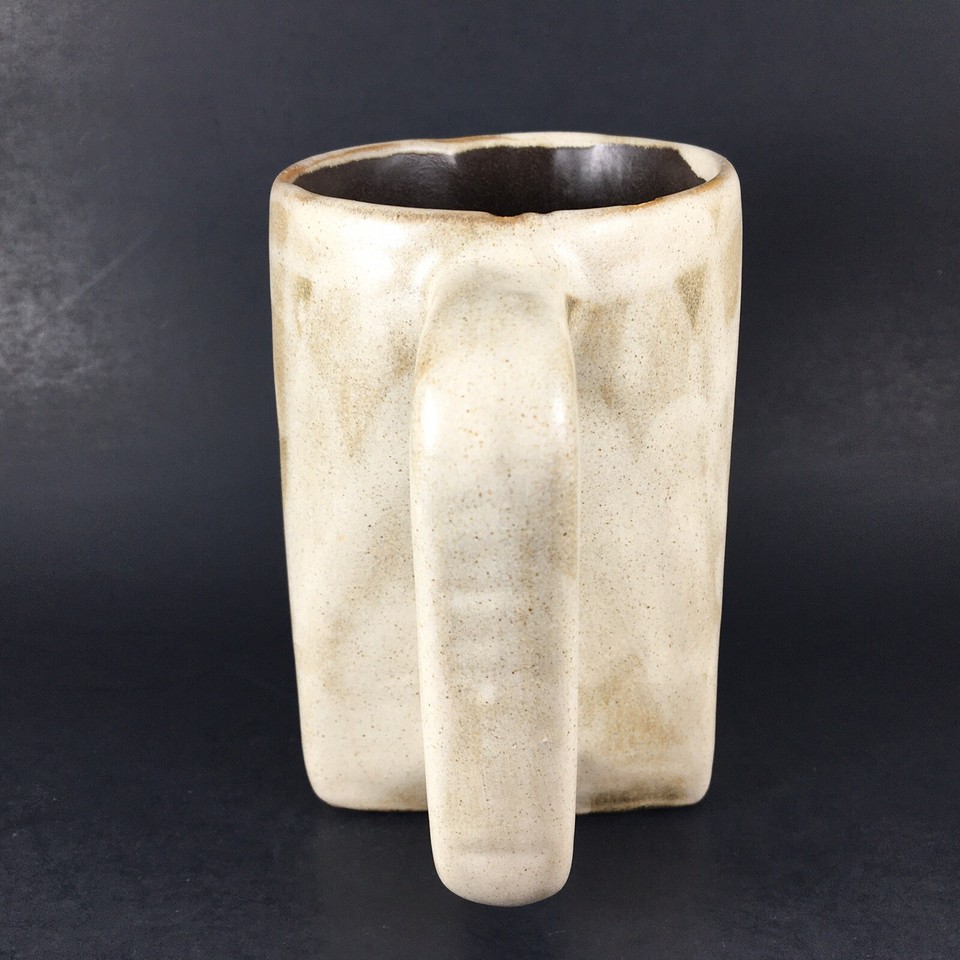 Mara Art Pottery Design Square Coffee Mug Kokopelli Flute Player Signed ...