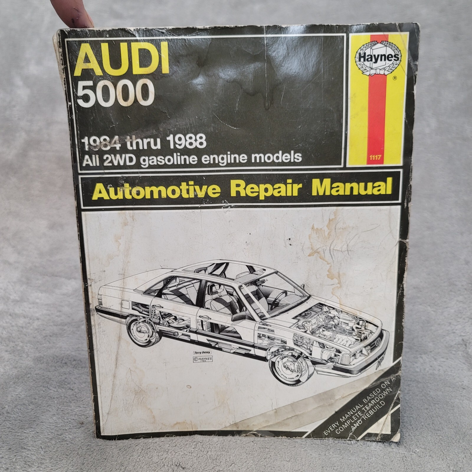 Haynes Audi 5000 Repair Manual 1117 1984 thru 1988 All Gasoline Engine ...