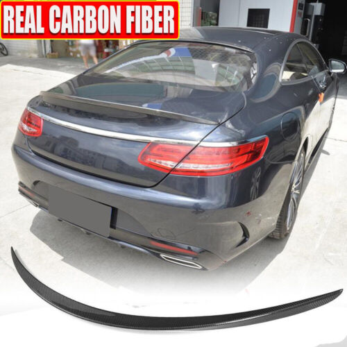 REAL CARBON Rear Trunk Spoiler Wing for Benz S-Class C217 S63 S65 AMG ...