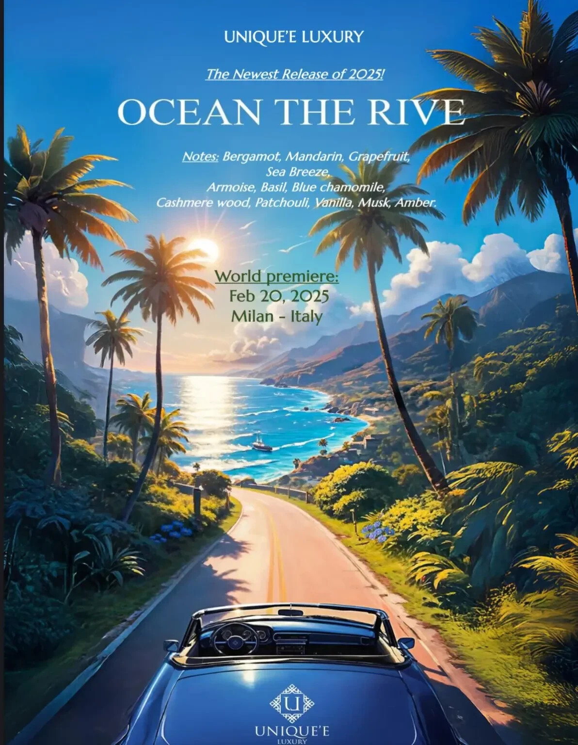 Ocean The Rive UNIQUE"E Luxury Extrait De Parfum For unisex Spray 100ml ...