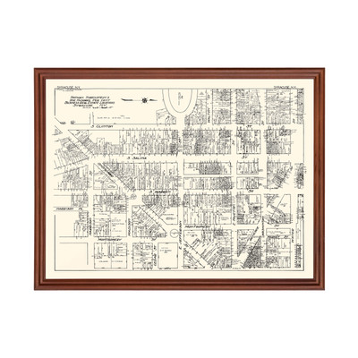 Old Map of Syracuse, NY 1929 - Vintage Syracuse New York Art | eBay