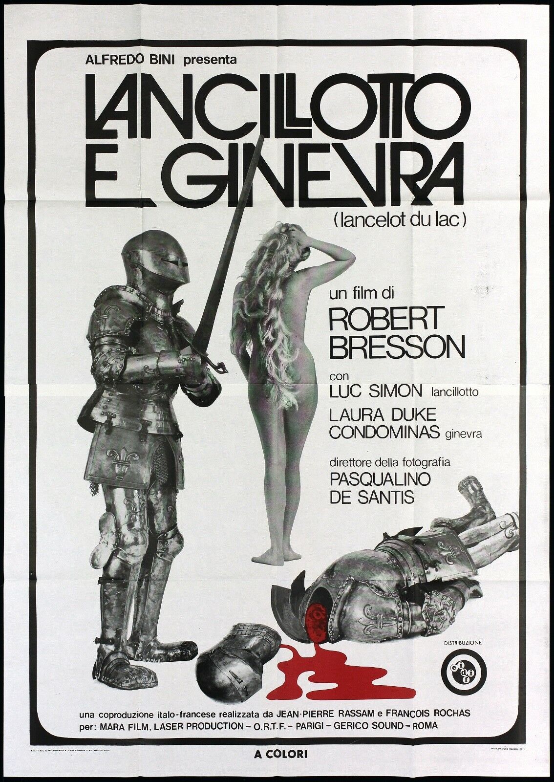 LAUNCELOT AND GENEVA POSTER CINEMA FILM 1974 LANCELOT DU LAC MOVIE ...