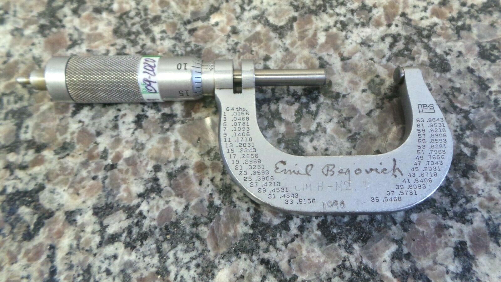 BROWN & SHARPE, 1" - 2" Range, No. 48, Toolmaker Micrometer, .0001 ...