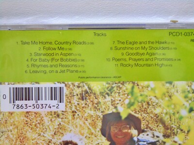 Greatest Hits by John Denver (CD, Nov-1973, RCA) 78635037425| eBay