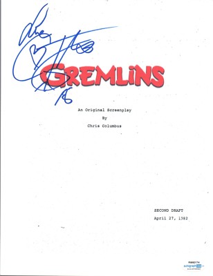 Corey Feldman Signed Autographed GREMLINS Full Movie Script ACOA ...