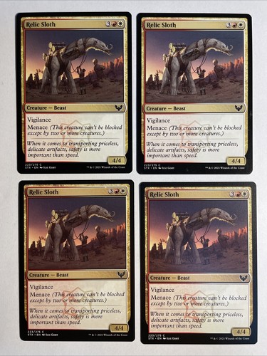 4x Mtg Strixhaven Relic Sloth NM/M Magic The Gathering | eBay.de