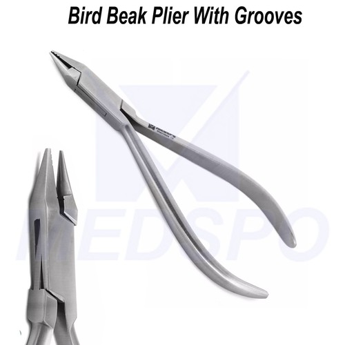 Dental Orthodontic Bird Beak Pliers With Grooves Bending Plier Dentist ...